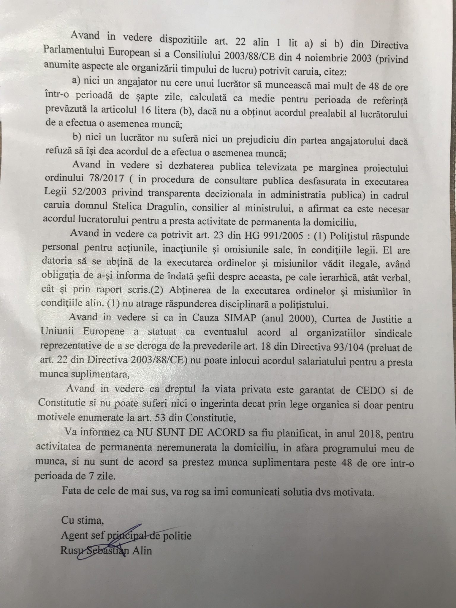 Din nou despre permanenta ilegala de la domiciliu: Cazul Alin Rusu ...